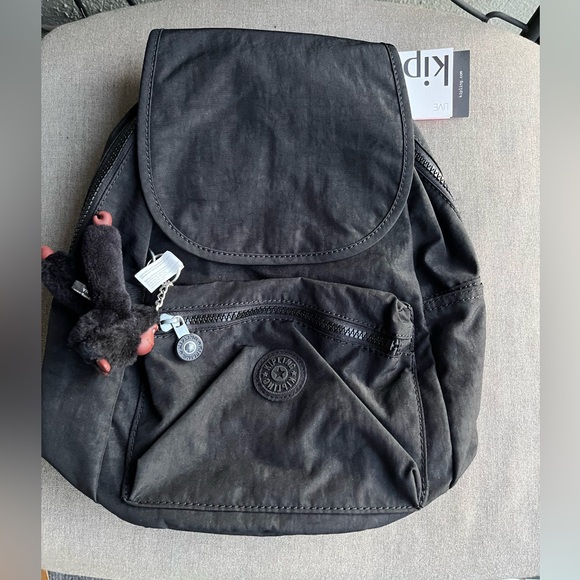 Kipling | Bags | New Kipling Ki945 Small Ezra Backpack Black Tonal ...